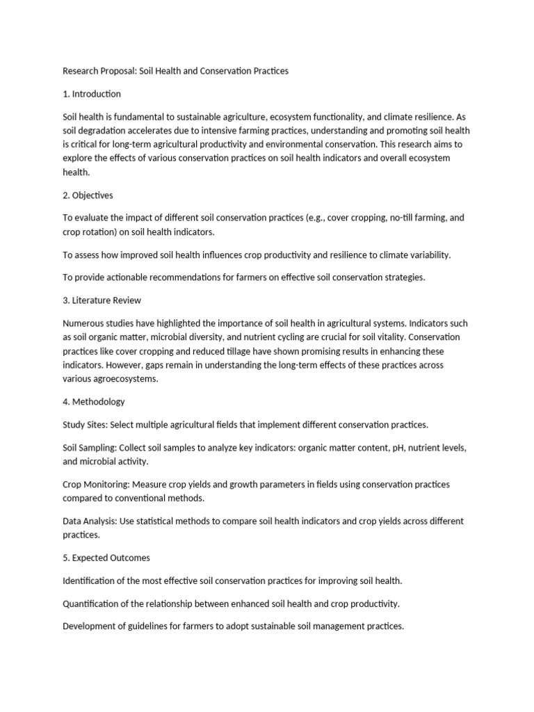 Soil Health and Conservation Practices | PDF | Soil | Agriculture