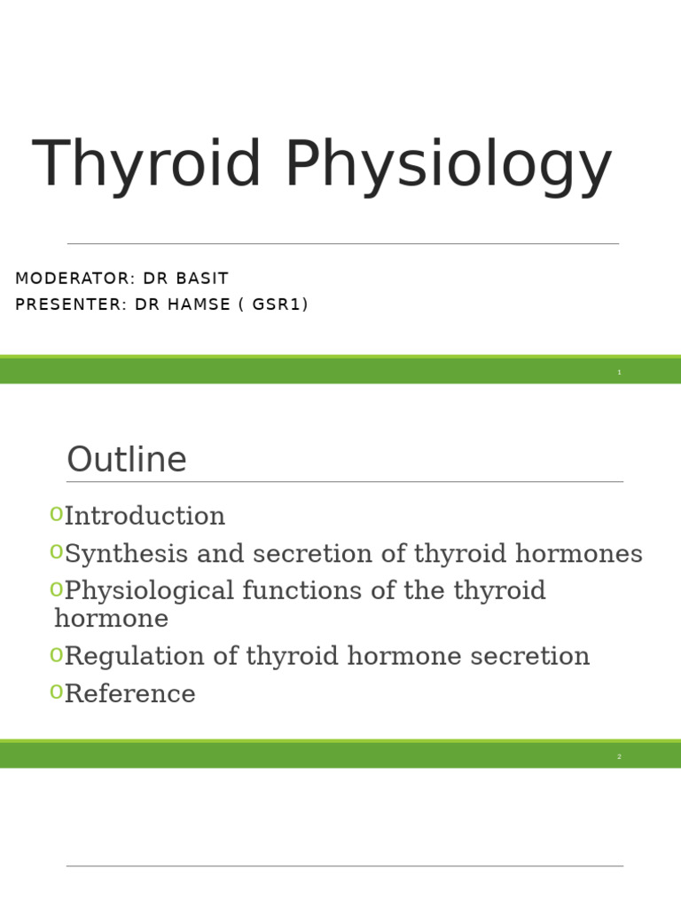 Thyroid Physiology | PDF | Thyroid | Thyroid Stimulating Hormone