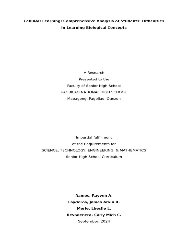CellulAR Learning SIGMA | PDF | Learning | Cognition