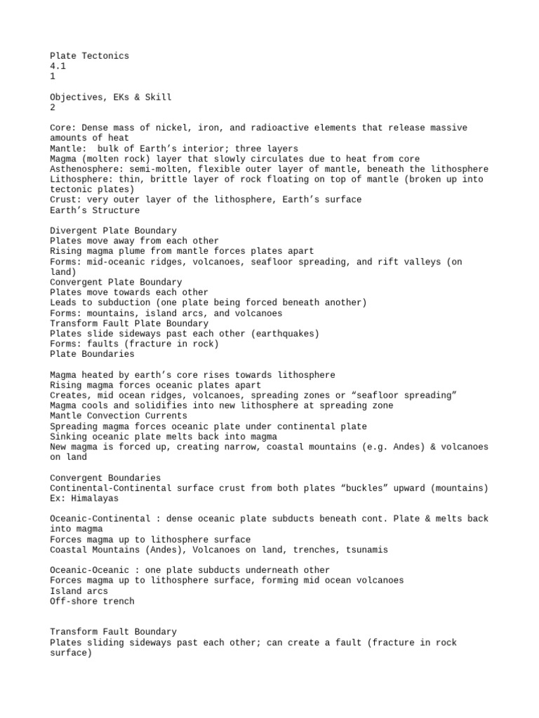 2024 Unit 4 Smedes APES Slides | PDF | Plate Tectonics | Soil