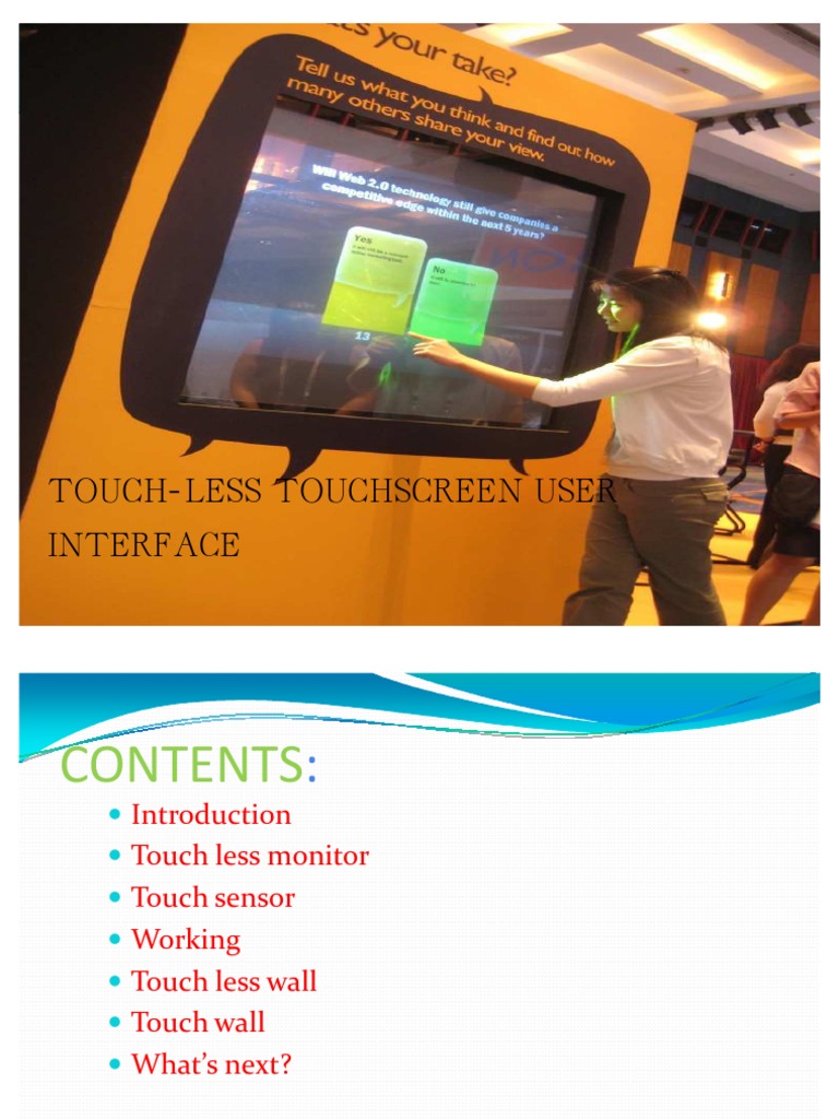 Touchless Touchscreen | PDF
