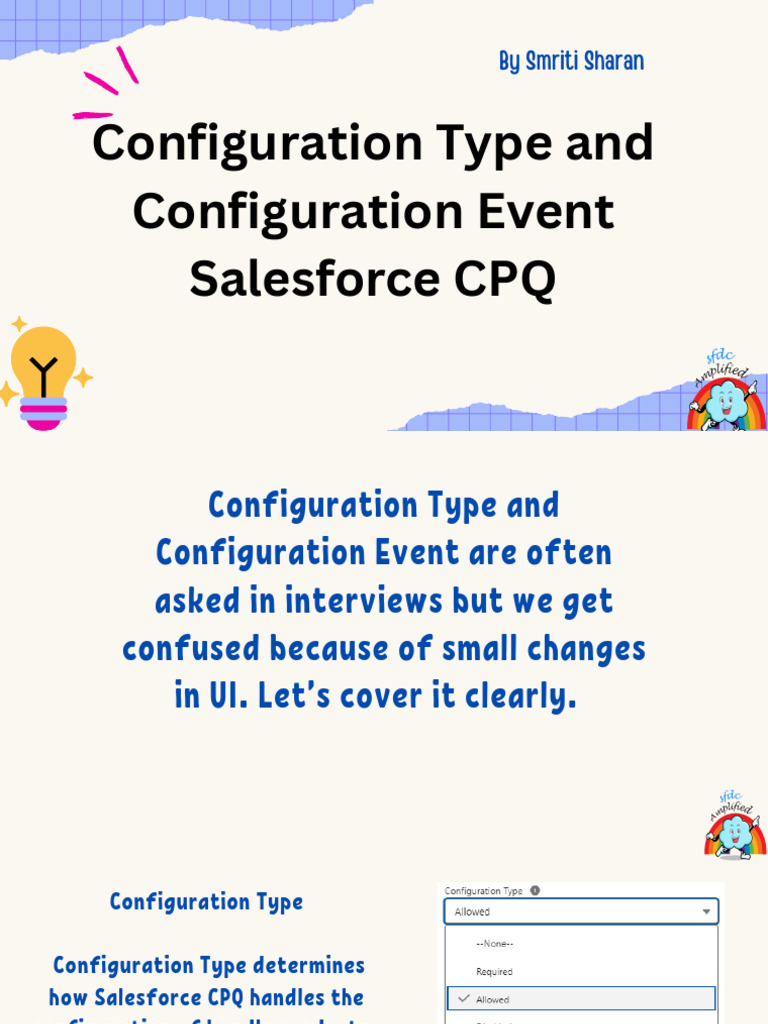 Salesforce CPQ Configuration Types Explained | PDF