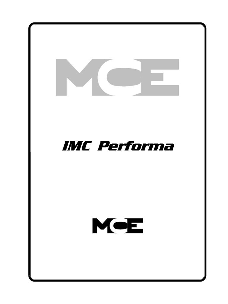 IMC Performa Rev B3 (42!02!7204) | PDF | Parameter (Computer Programming) | Elevator