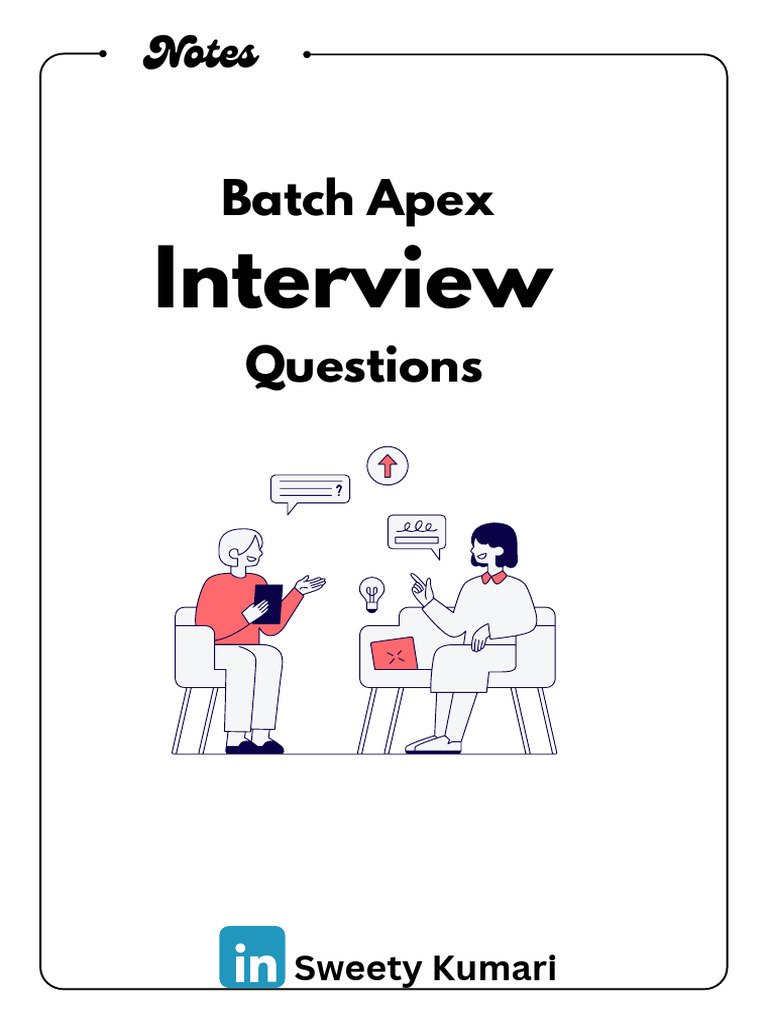 Batch Apex Interview Questions | PDF | Databases | Database Transaction