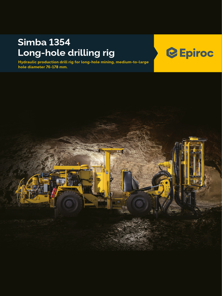9869 0032 01e Simba 1354 Technical Specifiation English | PDF | Drilling | Pump