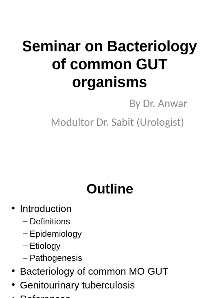 GUT Organisms 1 | PDF | Urinary Tract Infection | Escherichia Coli