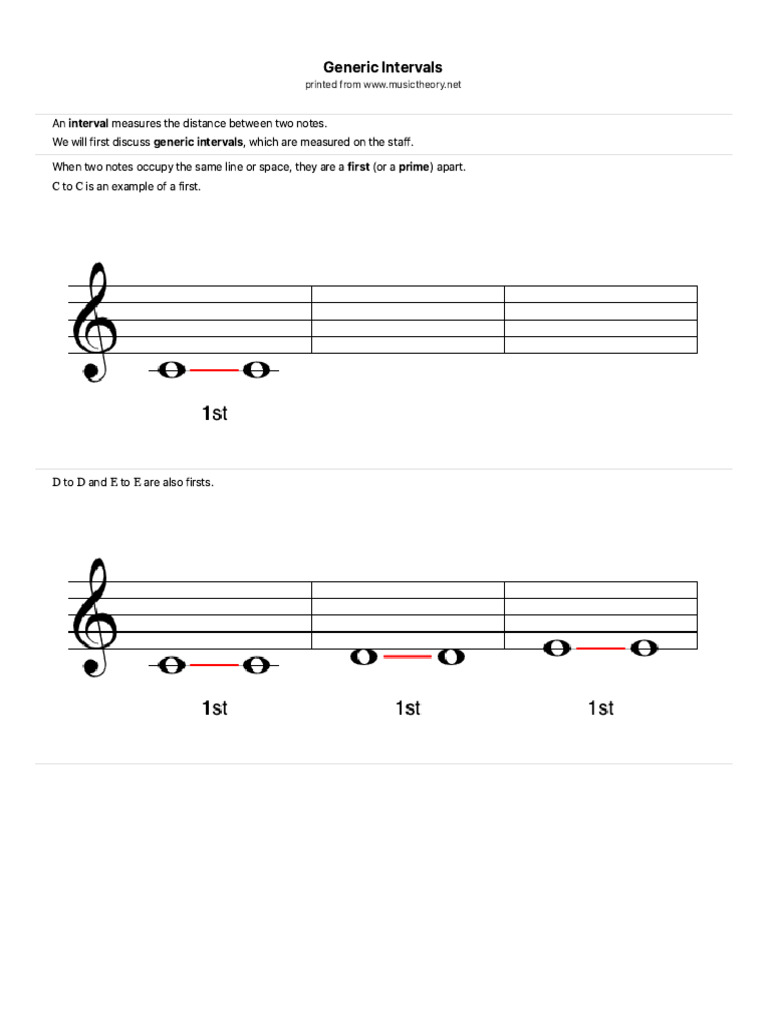14 - Generic Intervals | PDF