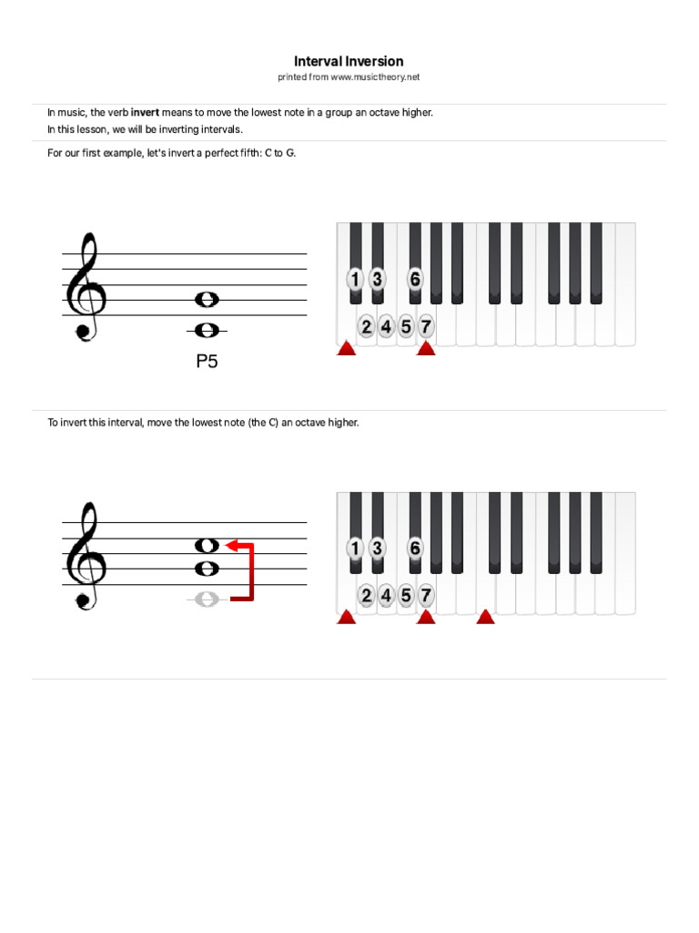 18 - Interval Inversion | PDF | Language Arts & Discipline