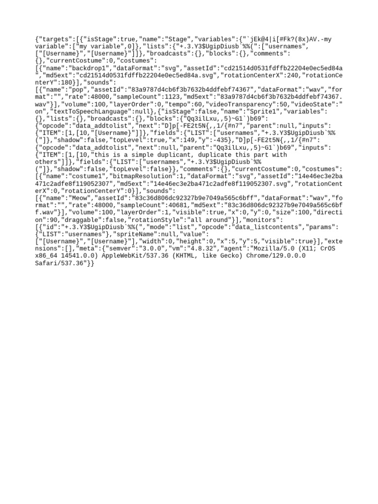 Scratch Project Structure Pdf