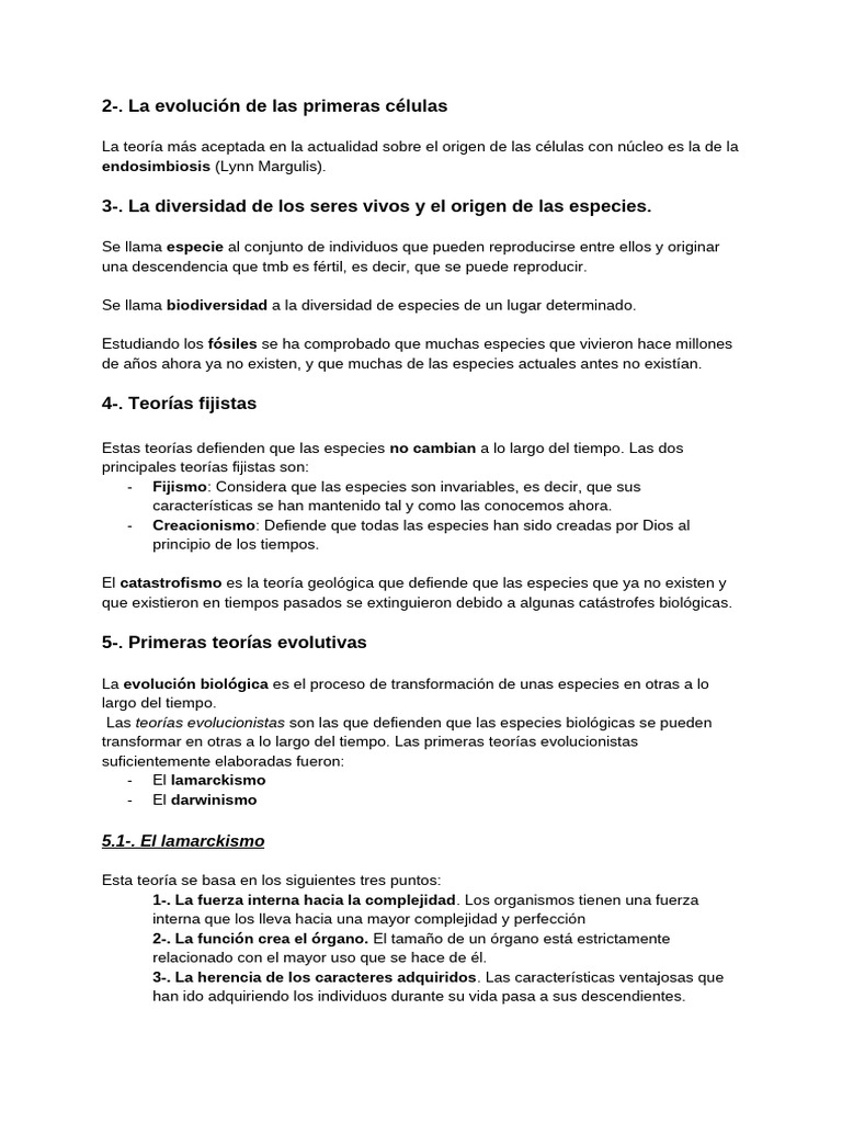 Tema 6 Biología | PDF | Evolución | Seleccion natural