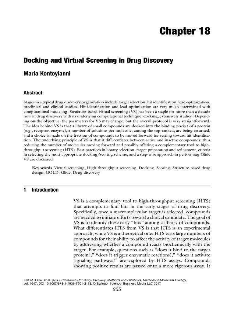 VIRTUAL SCREENING | PDF | Drug Discovery | Docking (Molecular)