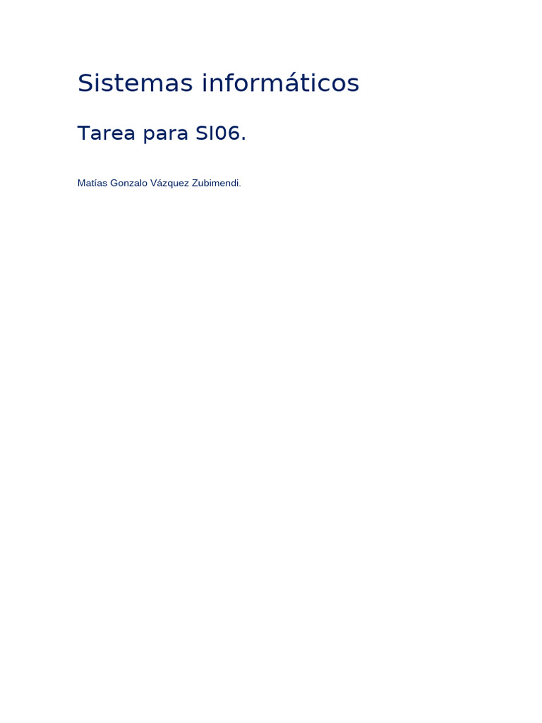 Tarea SI06 | PDF | Archivo de computadora | Gestión de datos