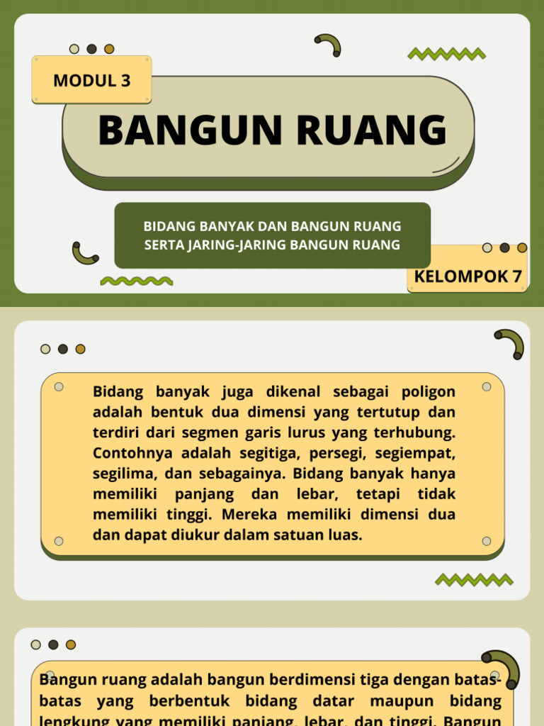 Modul 3 Bangun Ruang Kelompok 7 | PDF