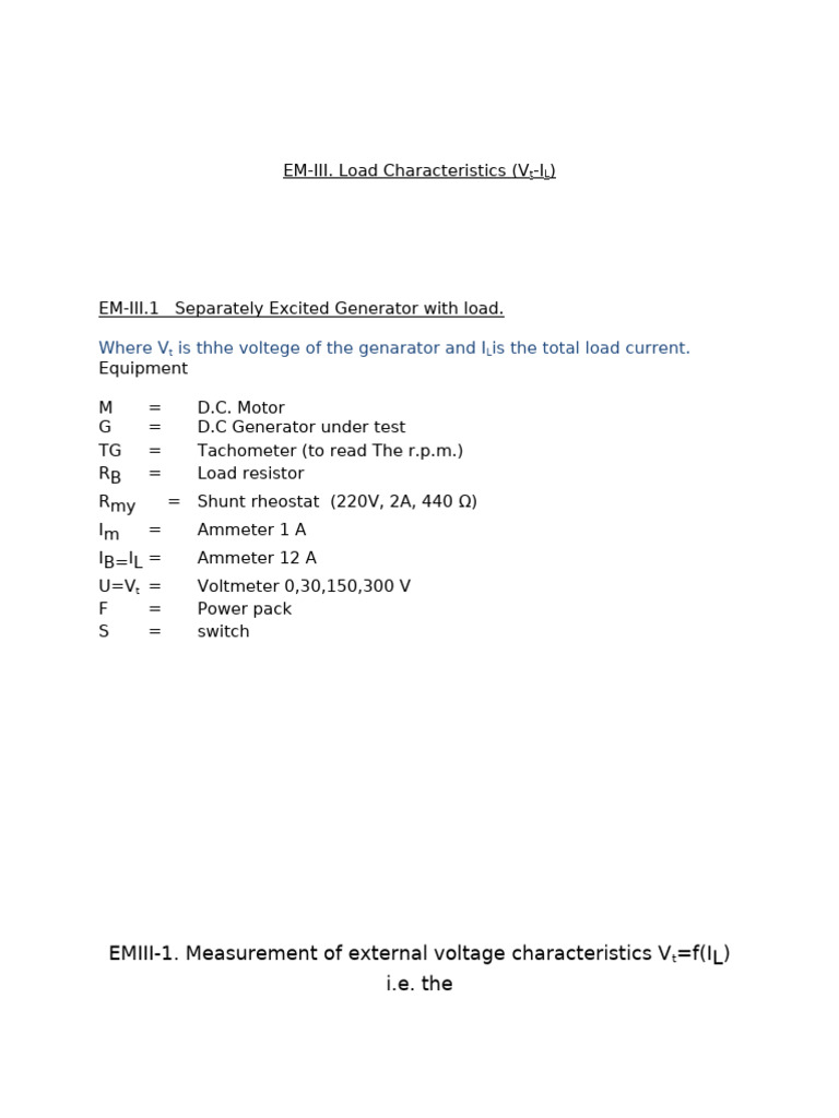 load test dc generator | PDF | Electric Generator | Resistor