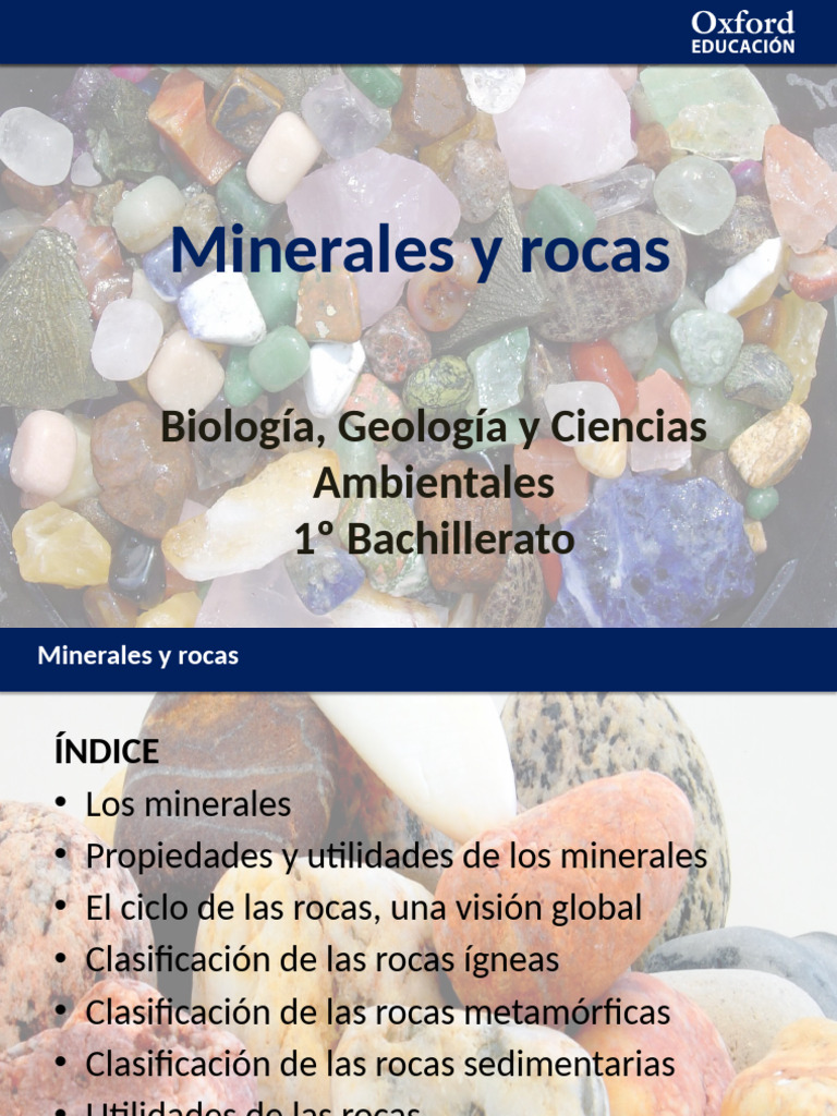 Minerales y Rocas: Clasificación y Ciclo | PDF | Roca (geología ...