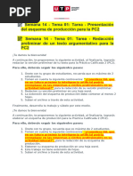 ? Semana 06 - Tema 01 Tarea - Redacción Preliminar de Un Texto Argumentativo para La PC1 ...