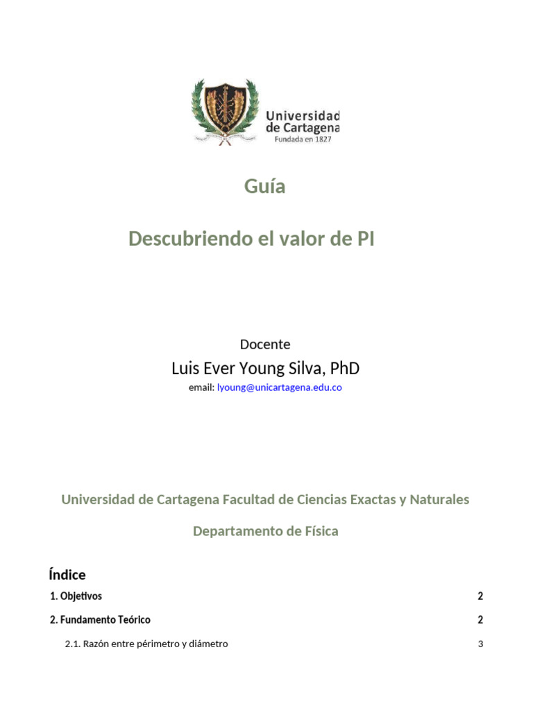 Guia Lab PI | PDF | Pi | Mínimos cuadrados