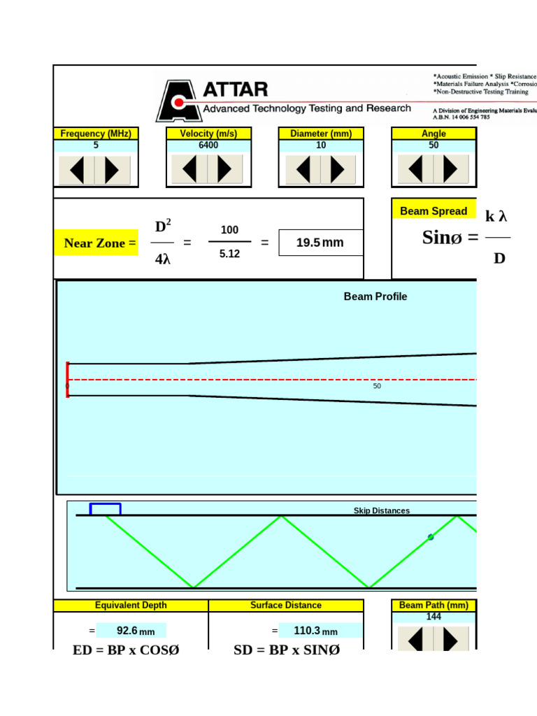 Ultrasonic Calculator | PDF | Metrology | Applied And Interdisciplinary ...