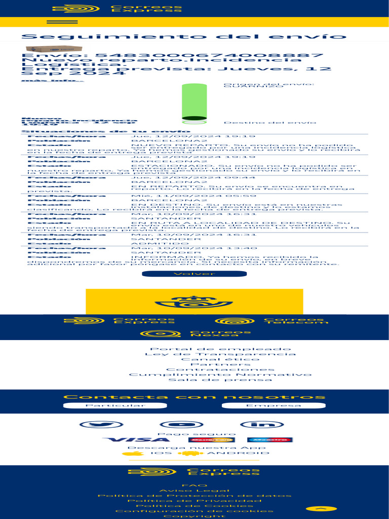 Sigue tu envío- correosexpress.com 3 | PDF