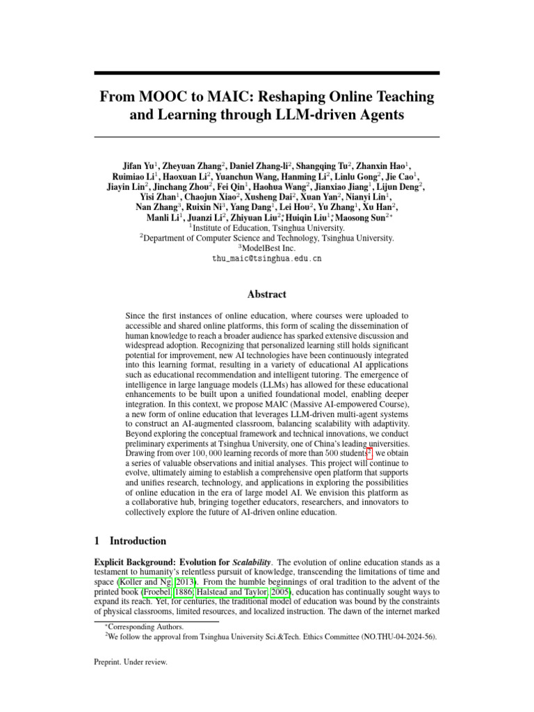 From MOOC To MAIC: Reshaping Online Teaching | PDF | Learning ...