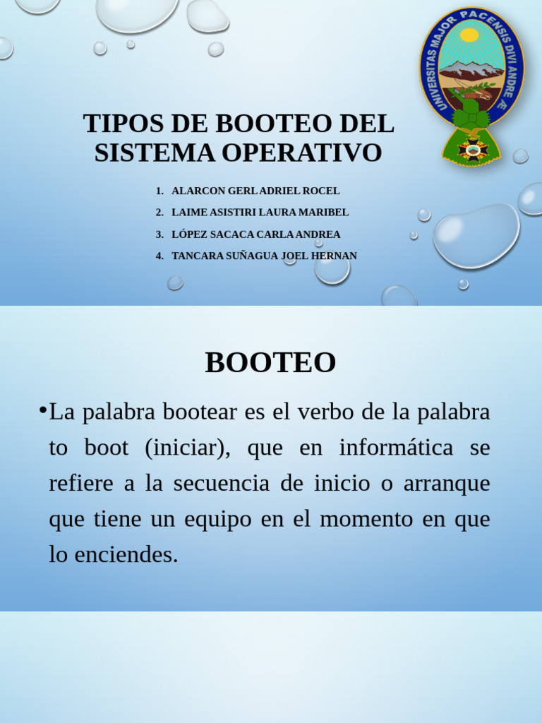Tipos de Booteo Del Sistema Operativo | PDF | Arranque | Software