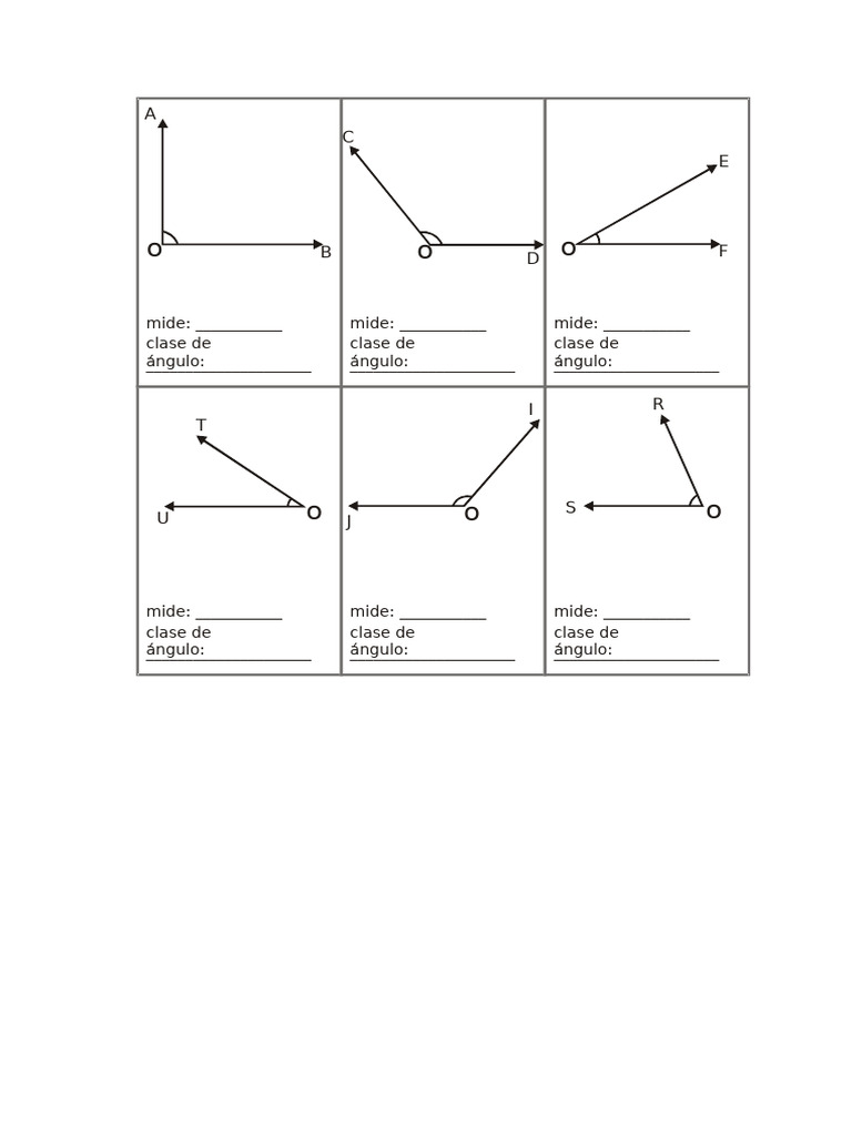 FICHA - ANGULOS Y SU CLASIFICACIÓN 2 | PDF