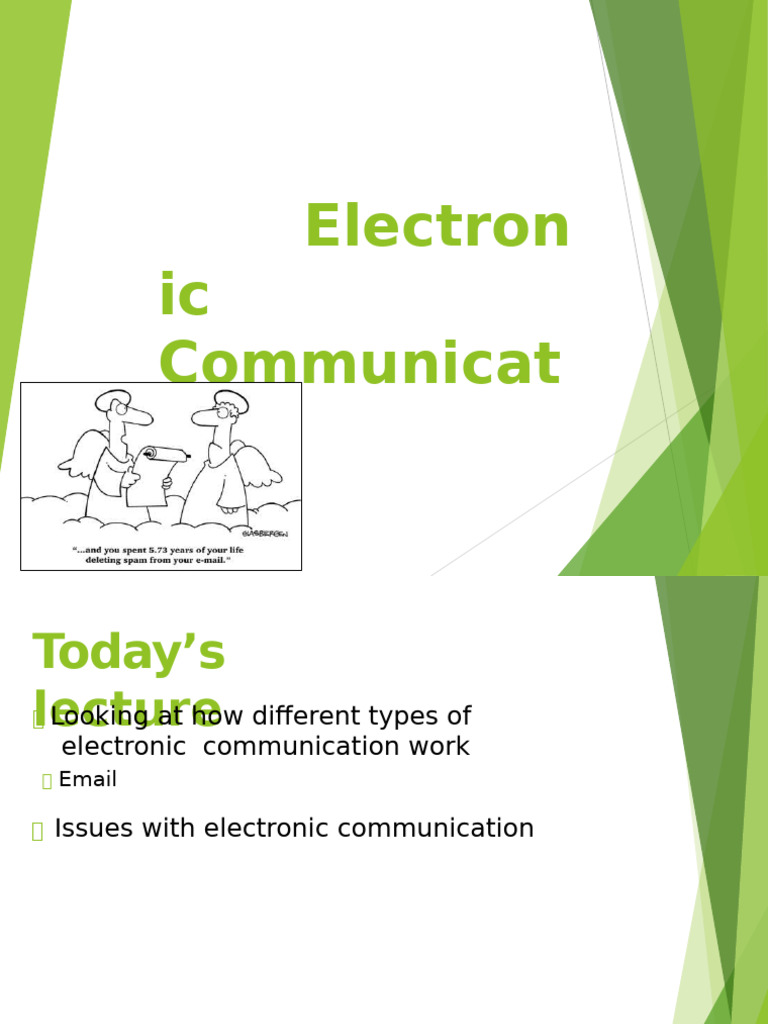 L5 - Electronic Communication | PDF | Email Spam | Online Services