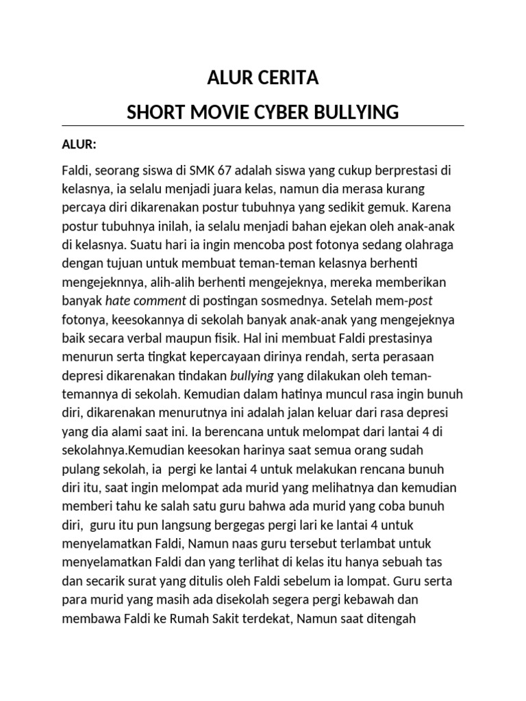 Alur Cerita Short Movie Pdf
