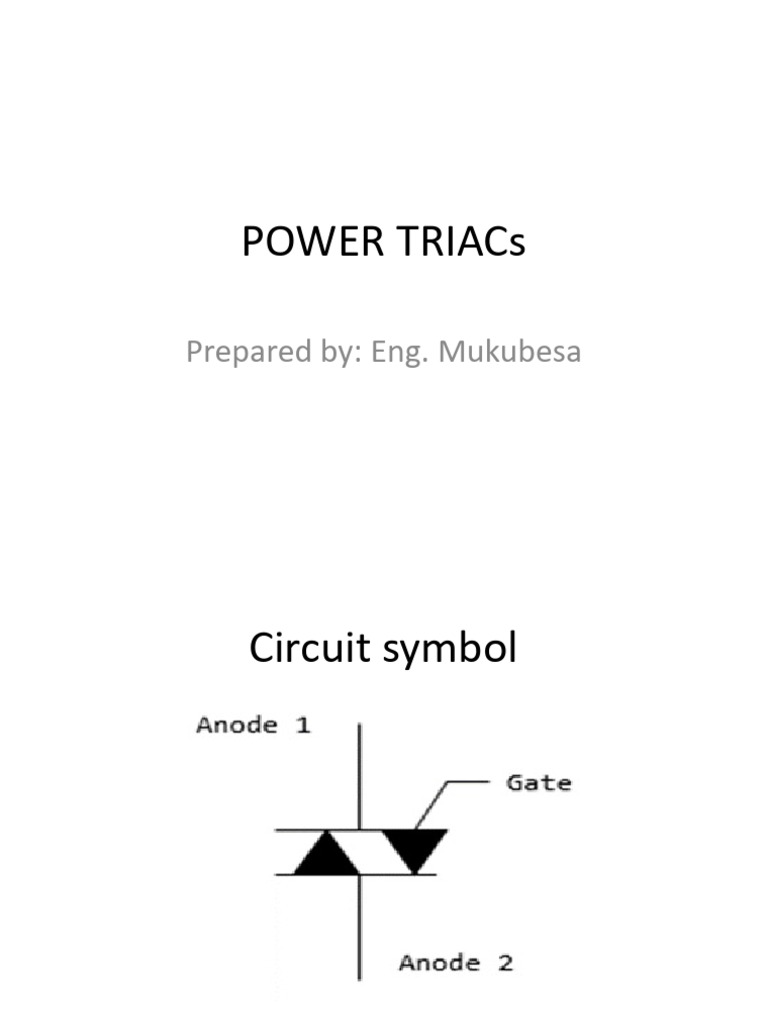 TRIACs: Structure and Applications | PDF