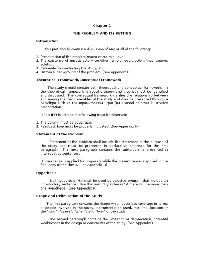 Chapter 1 Problem and Its Setting | PDF | Hypothesis | Theory