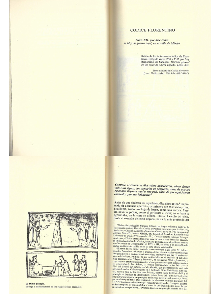El Códice Florentino (Bernardino de Sahagún y Los Informantes de Santa ...
