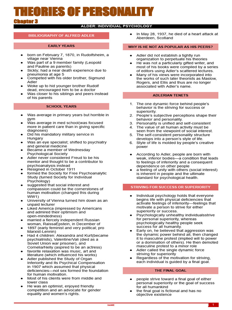 CHAPTER 3 REVIEWER | PDF | Psychological Concepts | Behavioural Sciences