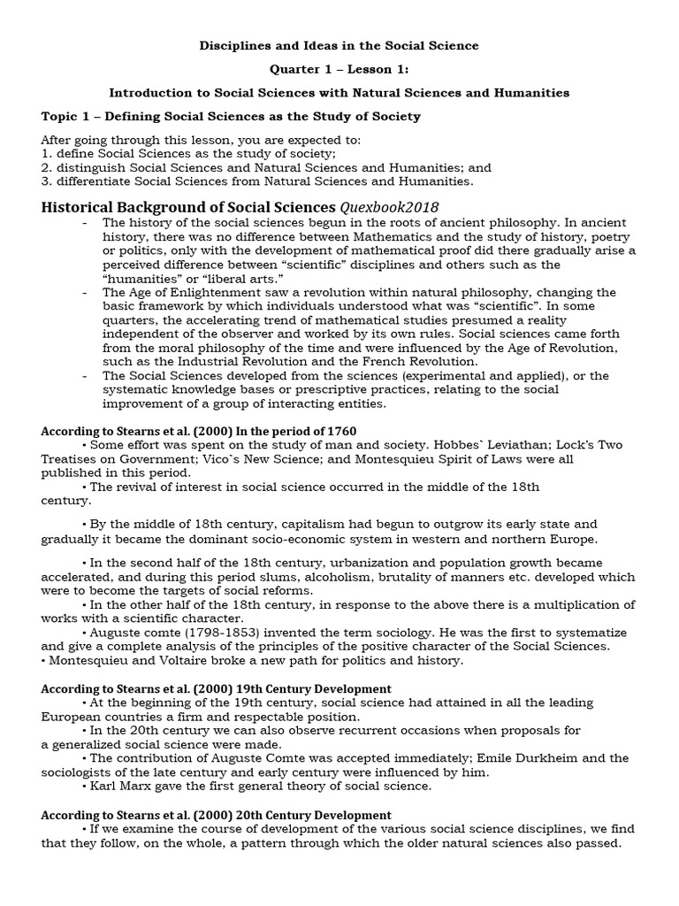 Understanding Social Sciences Basics | PDF | Science | Social Sciences