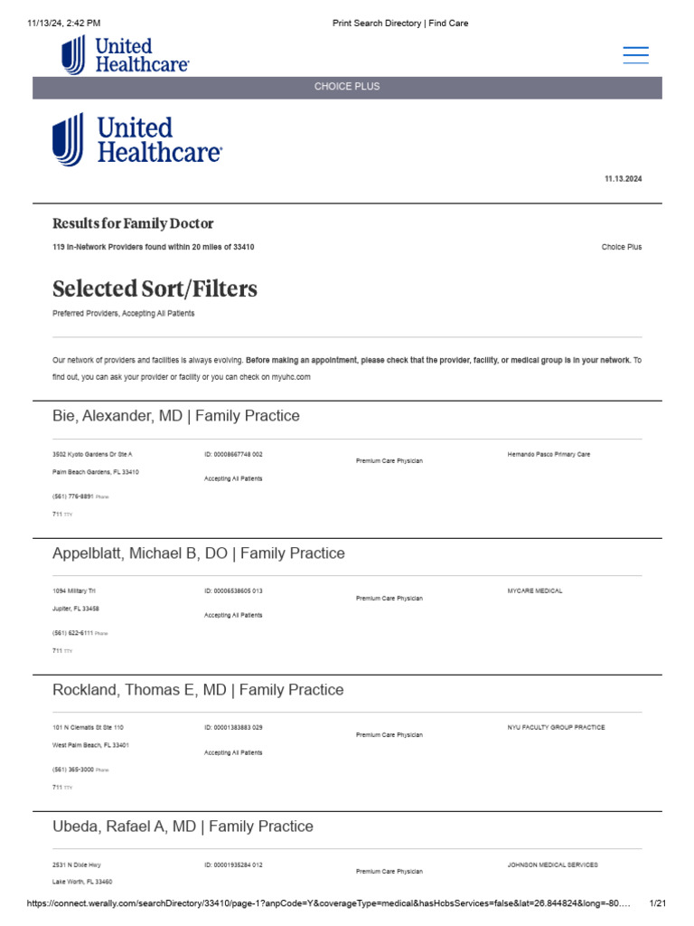 Uhc PCP | PDF | Nurse Practitioner | Physician