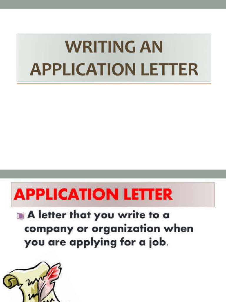 Writing An Application Letter 53514631 | PDF