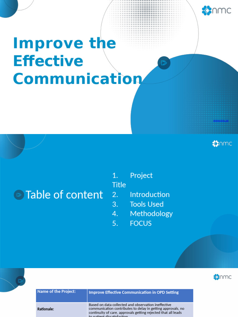Improve Effective Communication 3 | PDF | Nursing | Patient