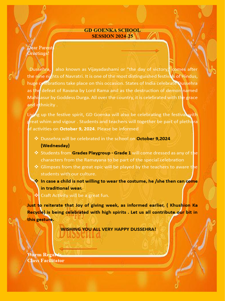 Dussehra Celebration | PDF