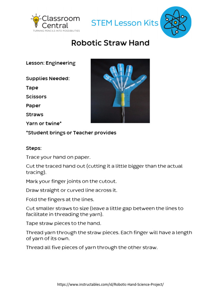 Experiment Robotic Straw Hand 3 | PDF