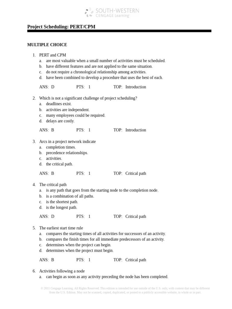 Test Bank | PDF | Applied Mathematics