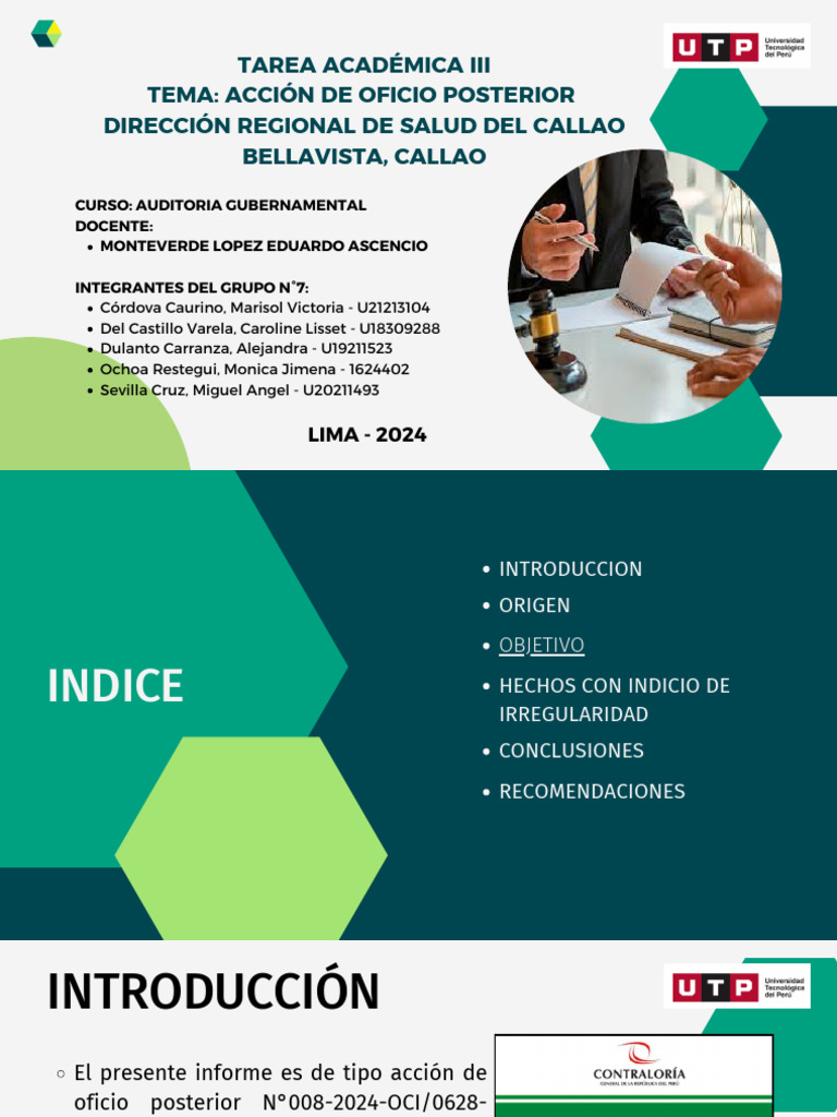 Auditoria Gubernamental-Ta3 | PDF