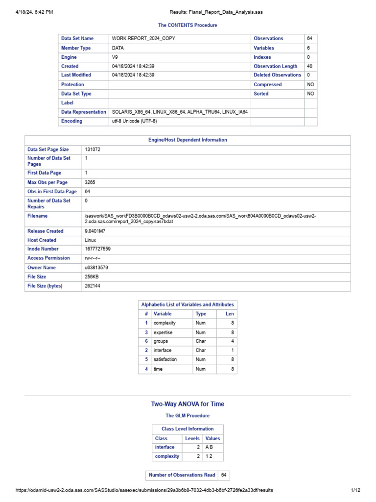 two way ANOVA | PDF | Analysis Of Variance | Computer File