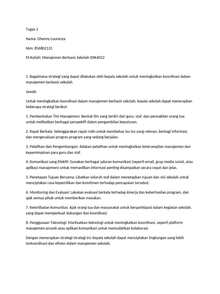 Tugas 1 IDIK4012 | PDF