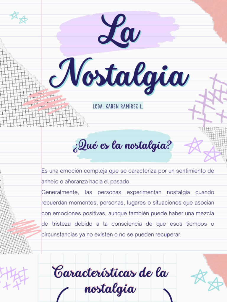 Nostalgia: Emoción y Conexión al Pasado | PDF | Nostalgia | Las emociones