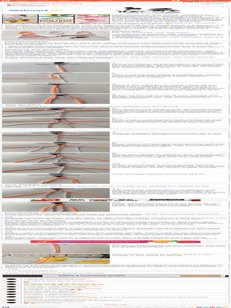 Daisy Chain Bracelet Tutorial BraceletBook | PDF | Knot