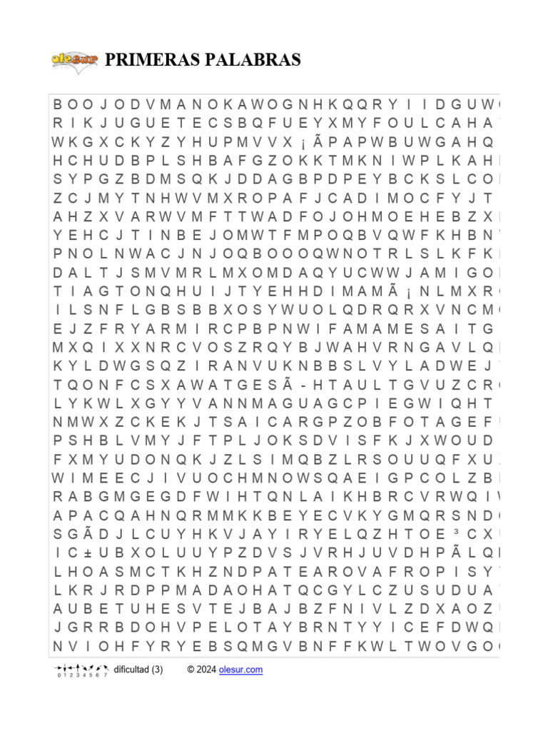 Sopa de Letras 692 | PDF