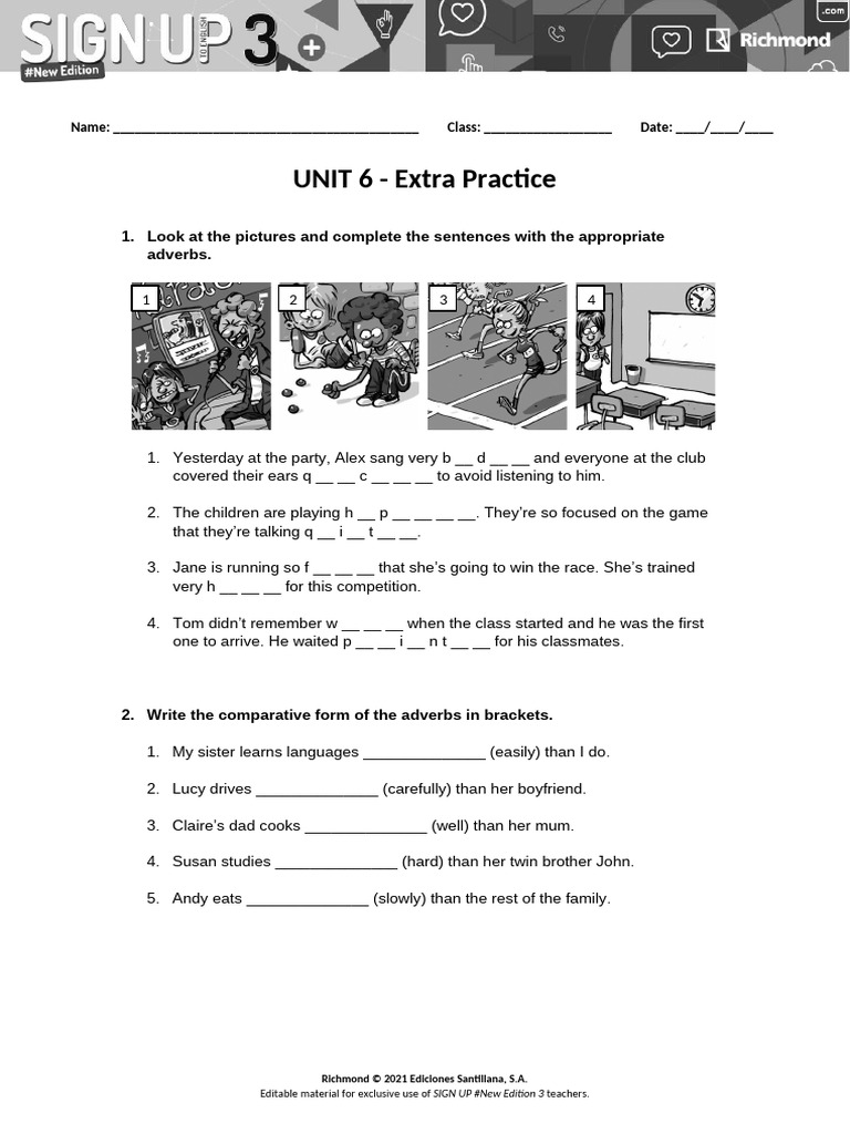 SUTE3NE TRM Extrapractice U6 | PDF