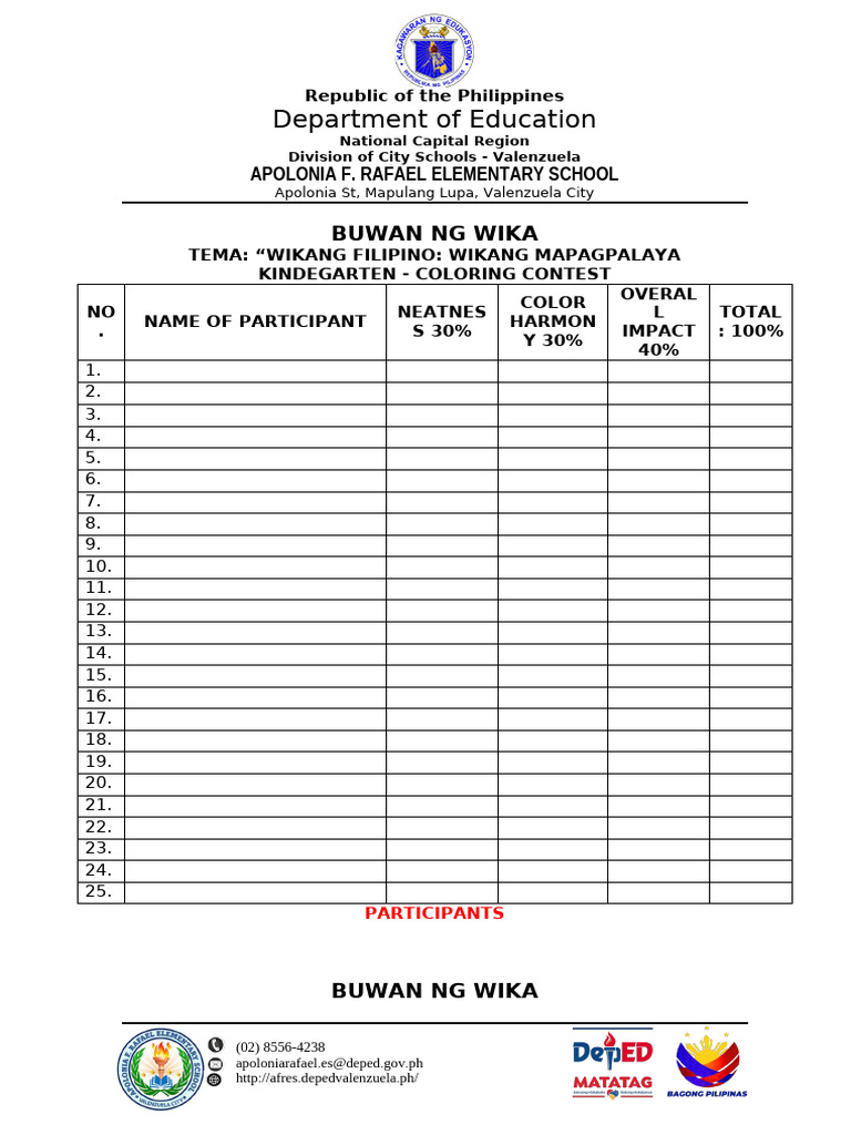 Score Sheets | PDF | Languages | Foreign Language Studies