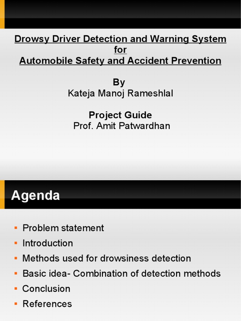 Drowsy Driver Detection | PDF | Traffic Collision | Driving