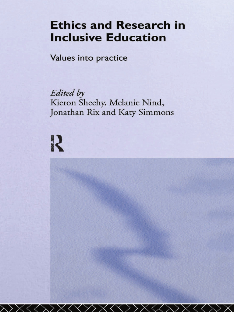 Ethics and Research in Inclusive Education | PDF | Reason | Rationality