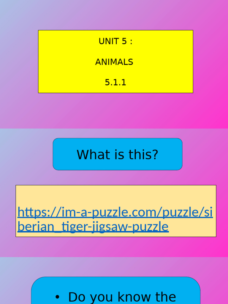 Science Y1 - Unit 5 Animals | PDF